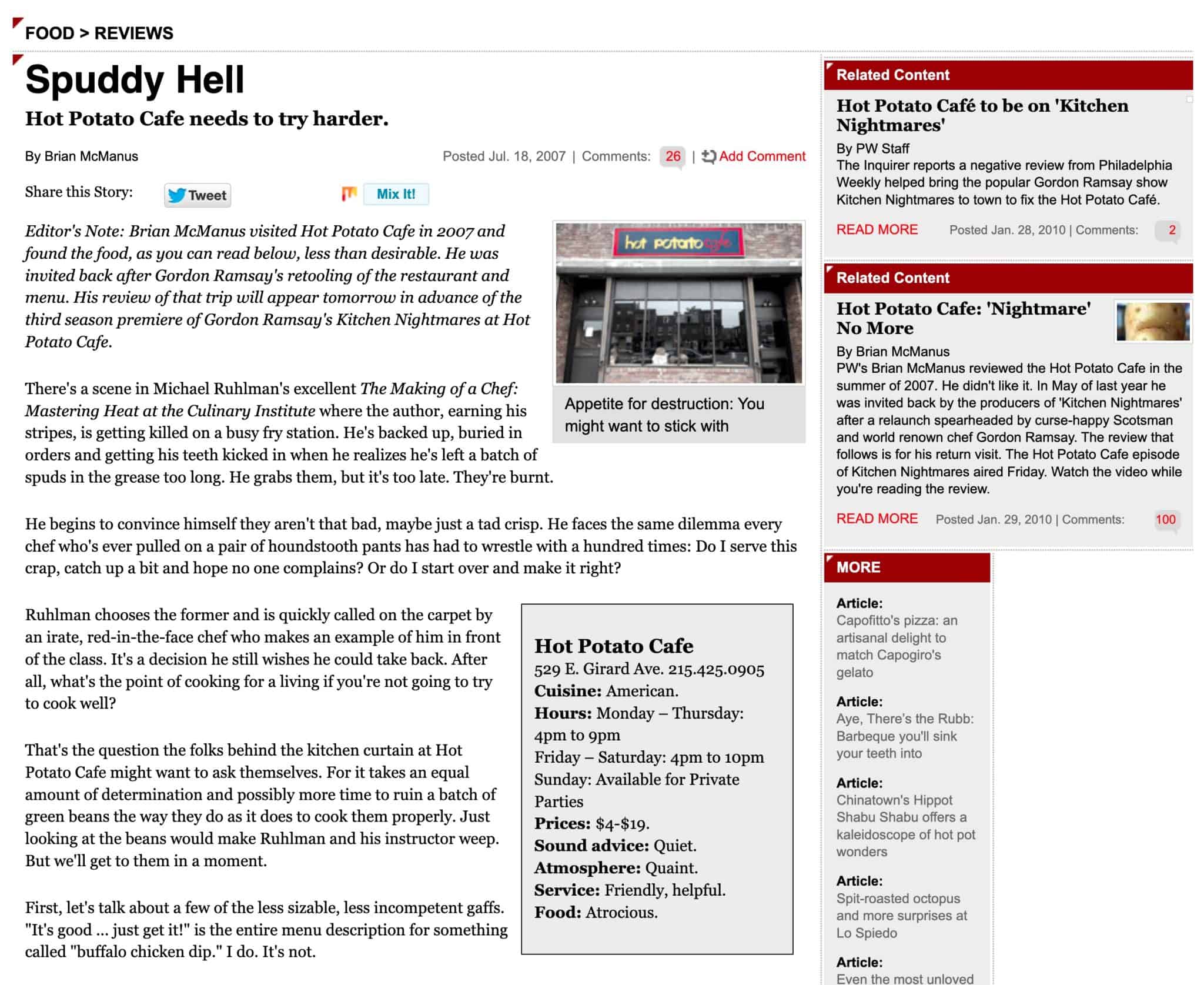 Hot Potato Cafe Kitchen Nightmares Update - Still Open in 2023?