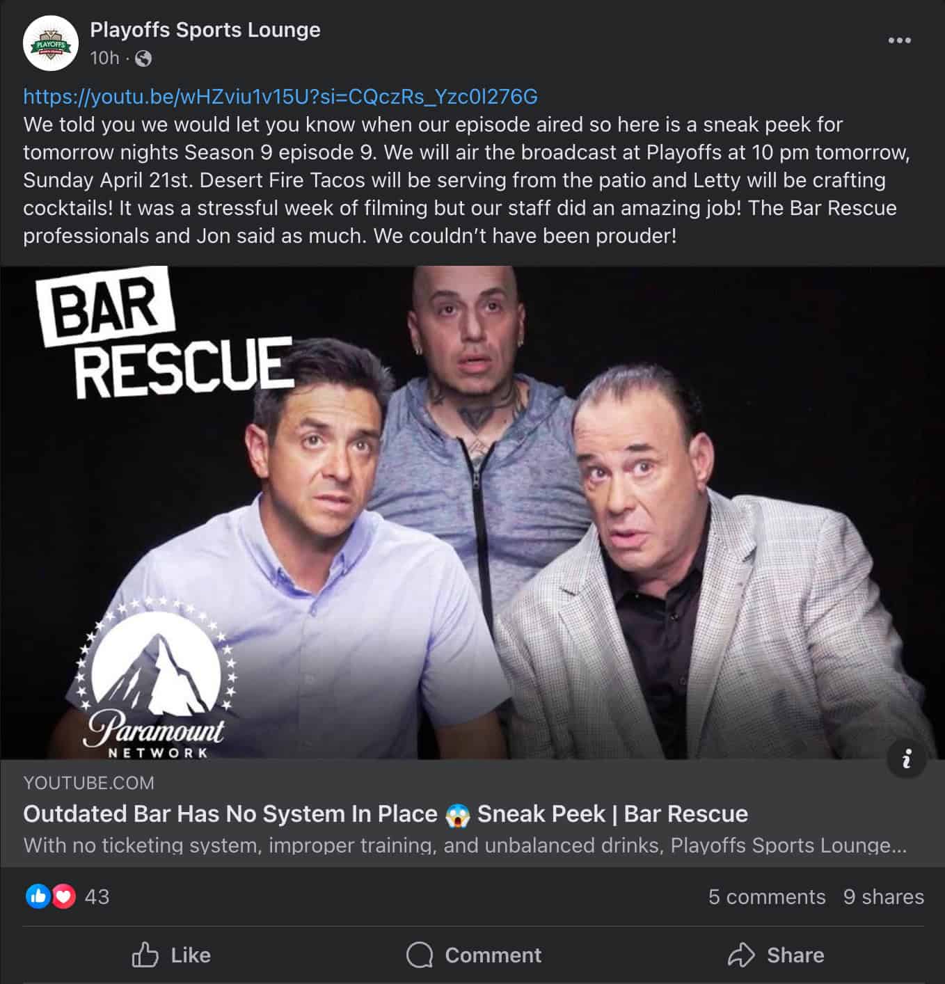 Playoffs Sports Lounge Bar Rescue Update - Still Open Today?