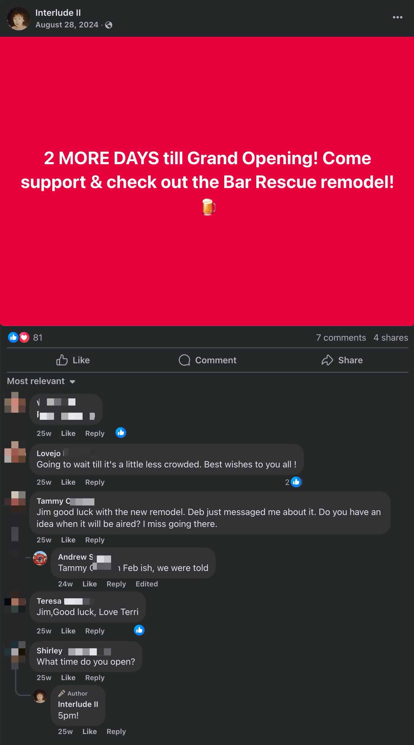 Interlude II Bar Rescue Update (Kenosha, WI) - Still Open Today?